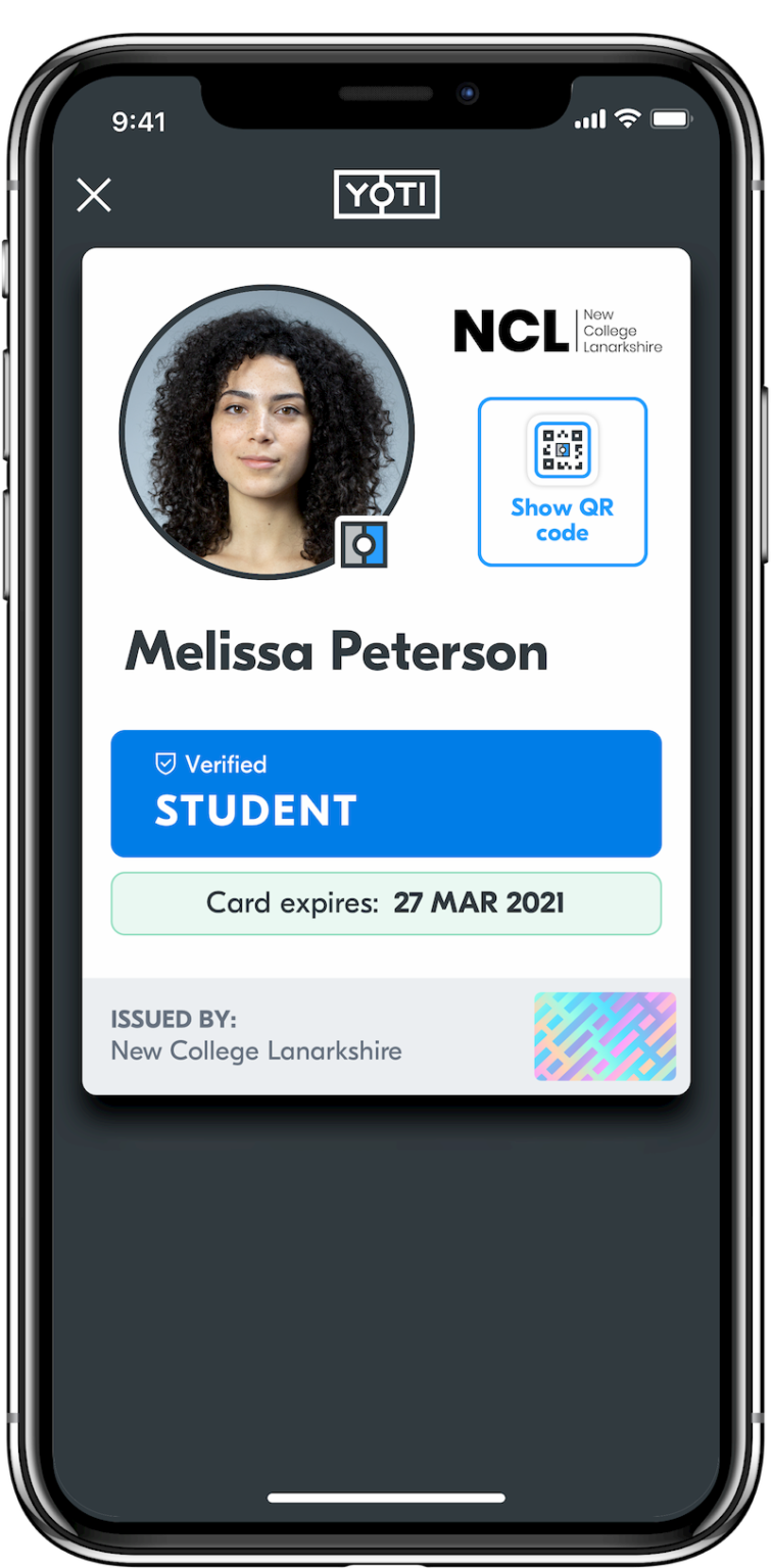 New College Lanarkshire uses digital student ID card · Yoti